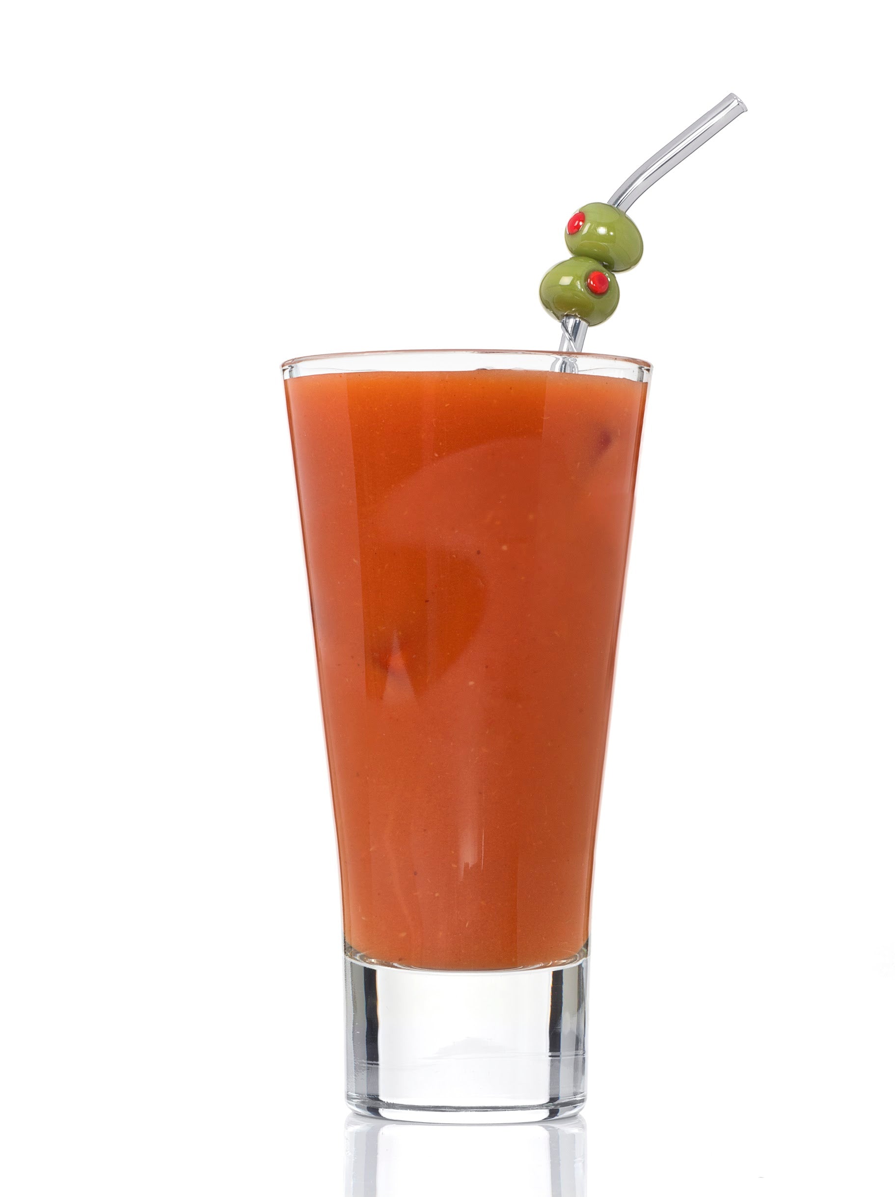 Silver Bloody Mary Straw with Hand-Blown Glass Olives – MarlaTrudine