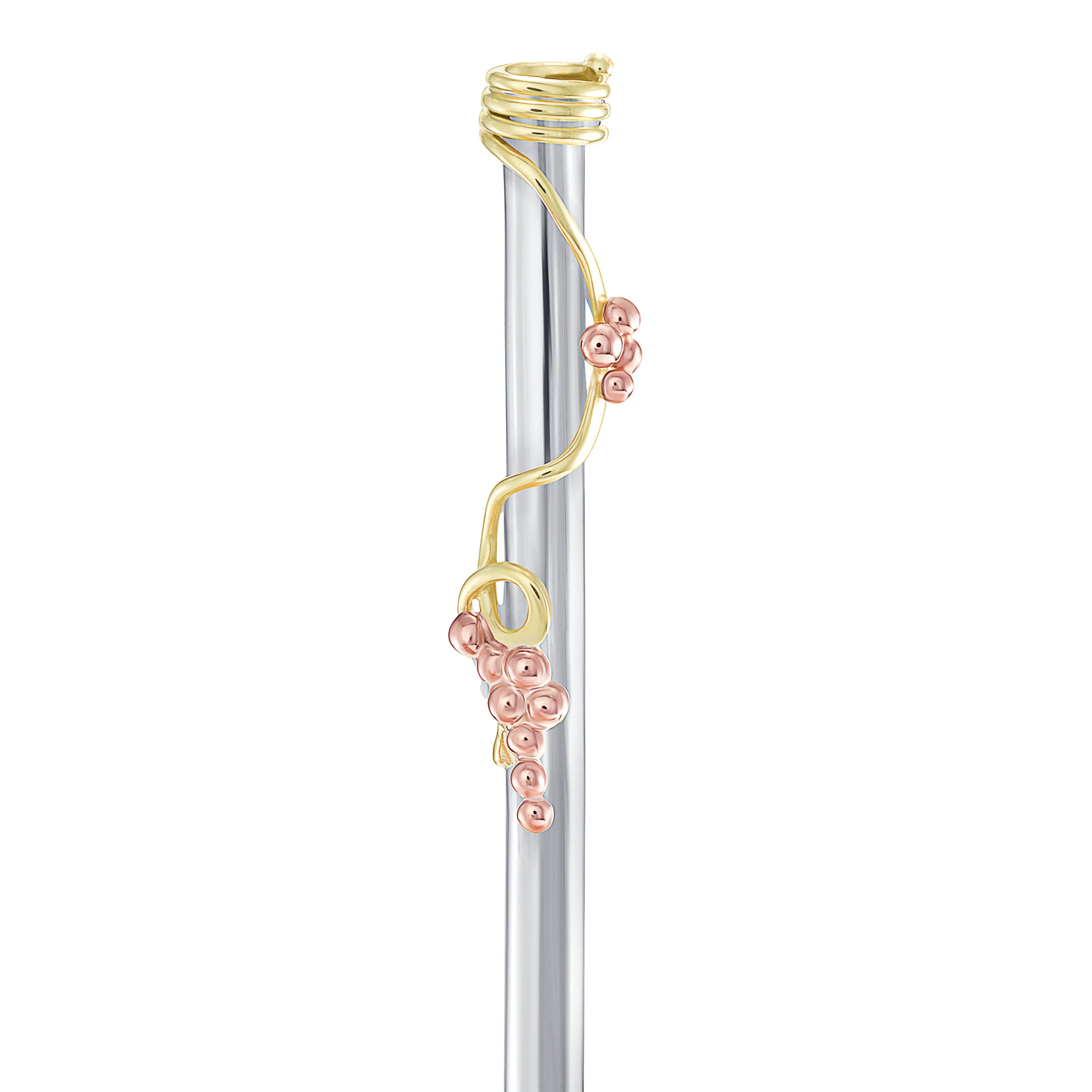 18k Gold & Silver Grape Vine Wine Straw | Best Reusable Straw ...
